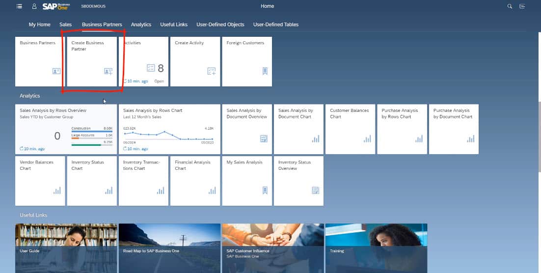 Using the SAP Business One Web Client - Part Seven: Managing Business ...